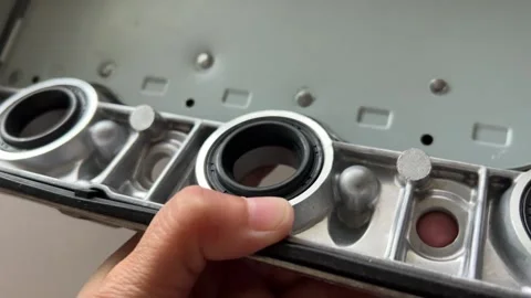 Checking Spark Plug Tube Seal on Valve C... | Stock Video | Pond5