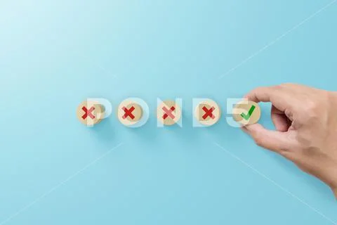 Checklist and check mark concept. Check mark and x sign symbol on ...