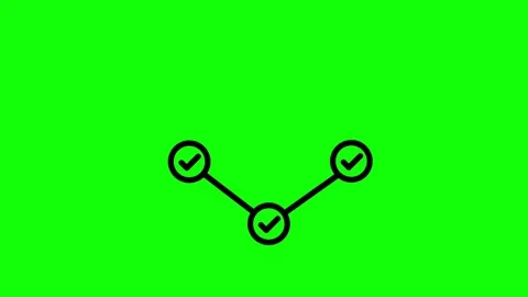 Checklist animation on green screen back... | Stock Video | Pond5