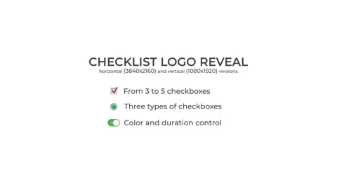 After Effects Template: Checklist Logo Reveal #149578246
