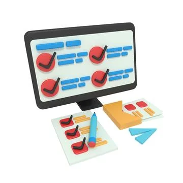 Checklist survey app ~ Modelo 3D #224288628 | Pond5