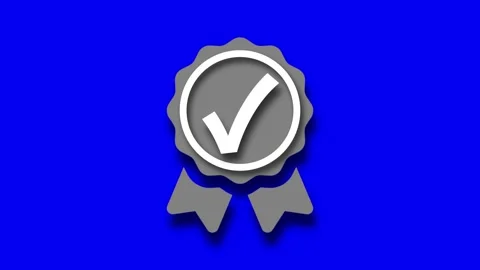 Checkmark Badge Symbol, Task Complete Ch... | Stock Video | Pond5