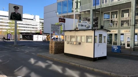 checkpoint charlie US army check point s... | Stock Video | Pond5