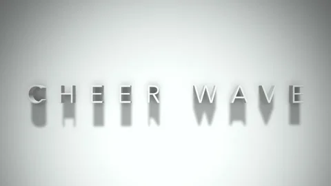 cheer wave 3D title animation with shado... | Stock Video | Pond5