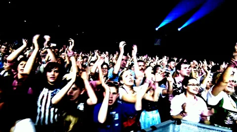 Cheering and clapping Crowd in Arena | Stock Video | Pond5