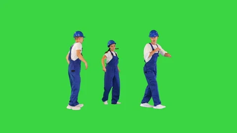 Cheering construction workers dancing in... | Stock Video | Pond5
