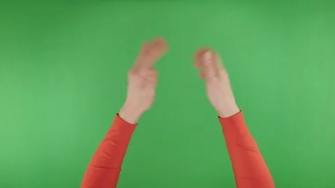 Cheering Hands happy waving their hands ... | Stock Video | Pond5