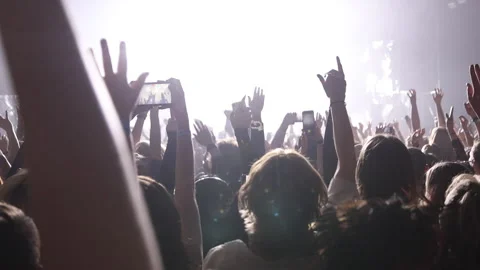 Cheering people crowd on the dance floor... | Stock Video | Pond5