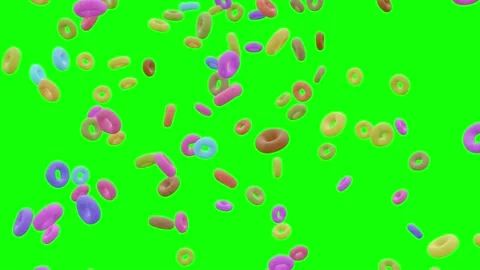 Cheerios Fruit Loops Cereals Falling on ... | Stock Video | Pond5
