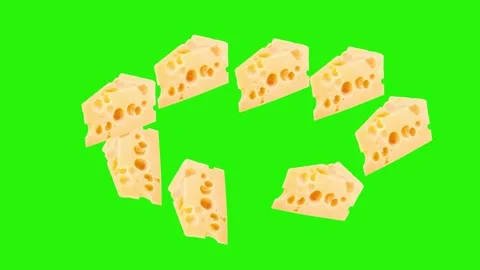 Cheese slices animation graphic source e... | Stock Video | Pond5