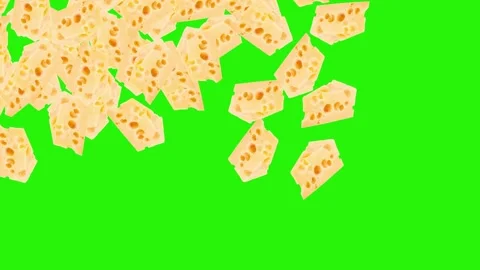 Cheese slices animation graphic source e... | Stock Video | Pond5
