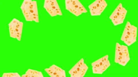 Cheese slices animation graphic source e... | Stock Video | Pond5