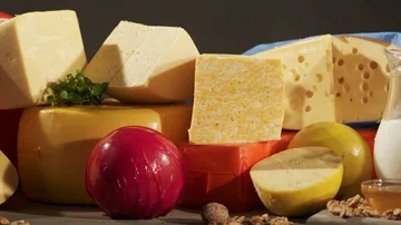 Cheese varieties. Different types of che... | Stock Video | Pond5