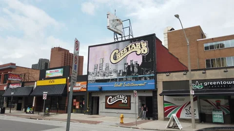 Cheetah's Strip Club Exterior Windsor On... | Stock Video | Pond5