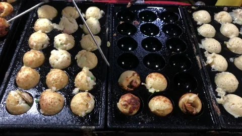 Chef hand pick up Japanese snack food ta... | Stock Video | Pond5