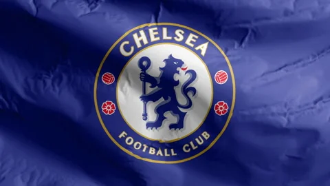 Chelsea F.C. on a waving flag in a loop ... | Stock Video | Pond5