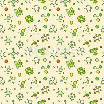 Chemical Compounds and Formulas vector Science colorful Seamless ...