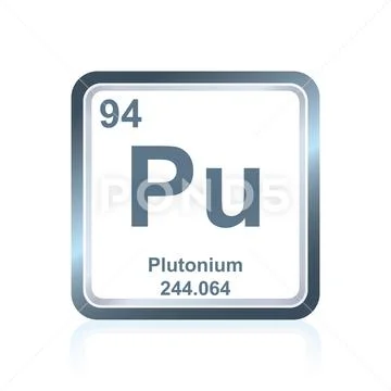 Chemical element plutonium from the Periodic Table ~ Clip Art #76830707