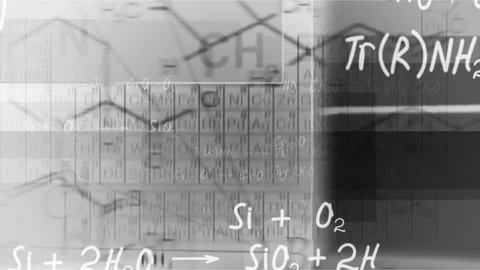 Chemical formula zoom background | Stock Video | Pond5