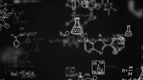 Chemical Formulas Animation | Stock Video | Pond5