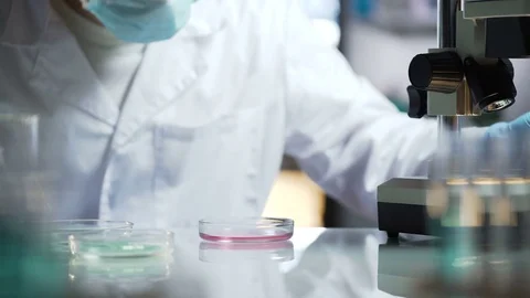 Chemical lab developing new substances f... | Stock Video | Pond5
