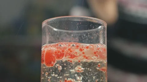chemical reaction with red vials in vitr... | Stock Video | Pond5