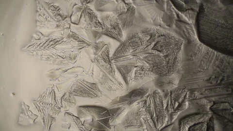 Chemical reaction under microscope | Stock Video | Pond5