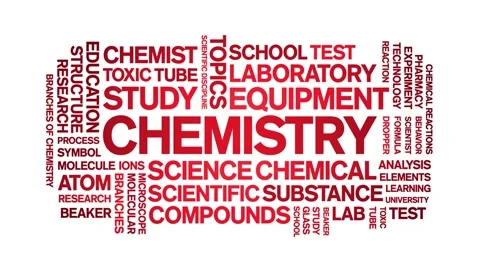 Chemistry animated word cloud,animation ... | Stock Video | Pond5