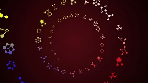 CHEMISTRY, Molecules Animation, Backgrou... | Stock Video | Pond5