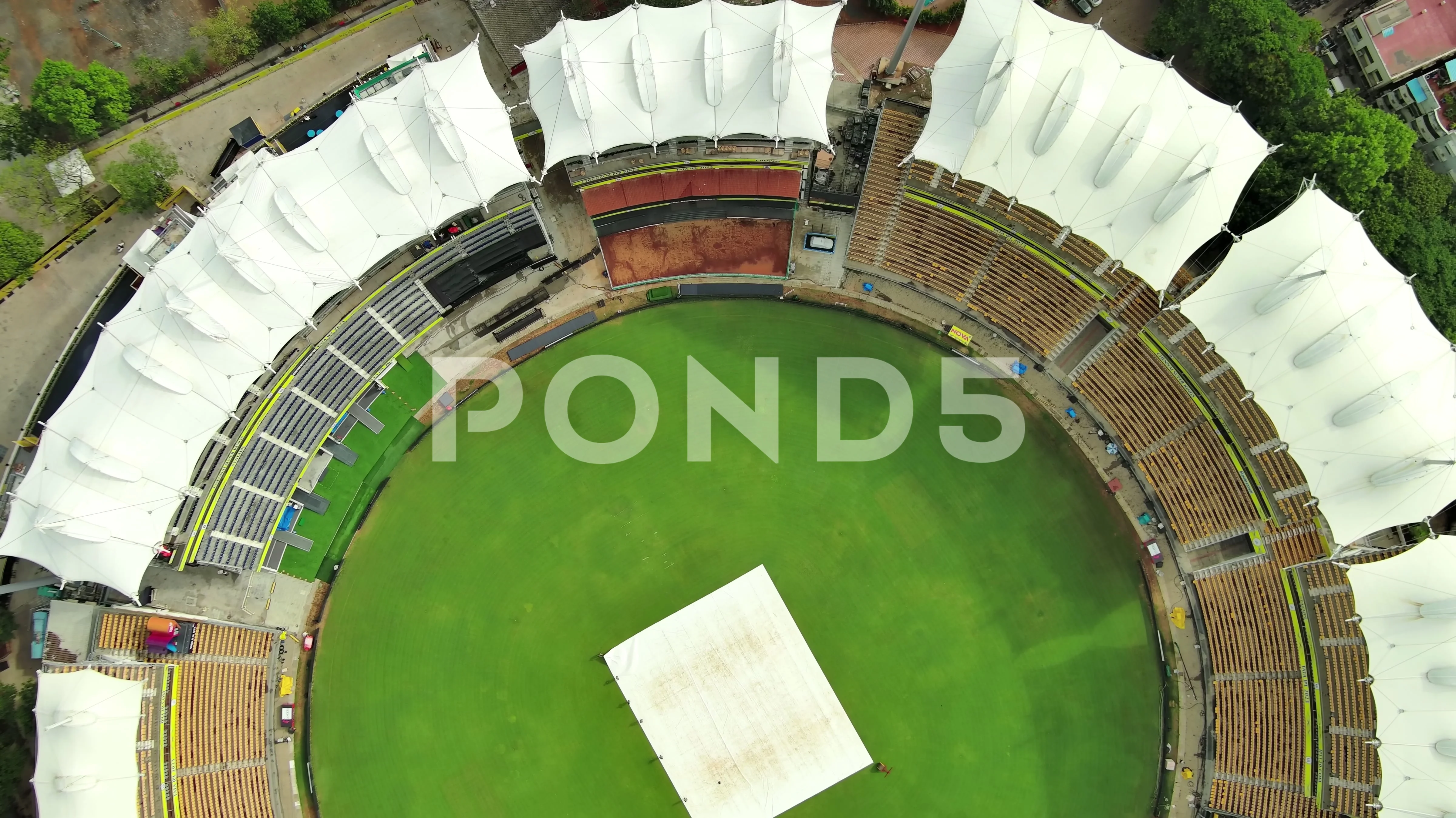Cricket Stadium Top View