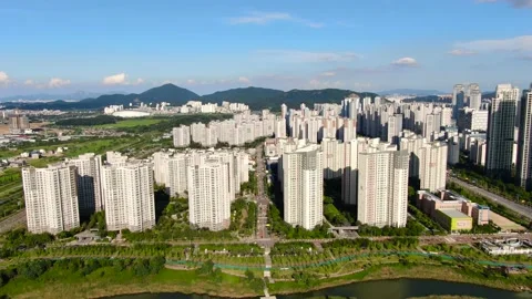 Cheongna City Tower Incheon Cheongna Int... | Stock Video | Pond5