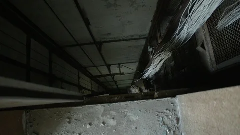 Chernobyl Exclusion Zone. Elevator tunne... | Stock Video | Pond5