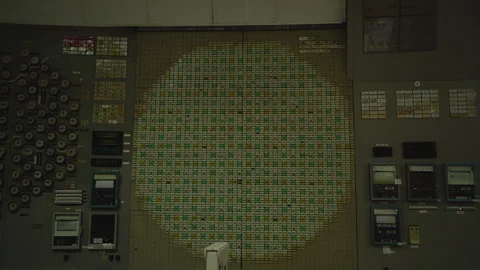 Chernobyl Power Plant Control Room Wall ... | Stock Video | Pond5