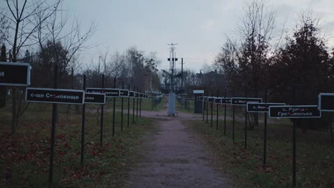Chernobyl Signs Evacuated Locations Doll... | Stock Video | Pond5