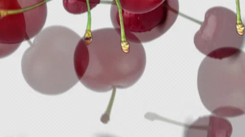 Cherries Falling Animation Background 4k | Stock Video | Pond5