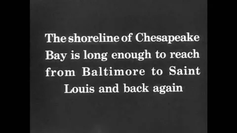 CHESAPEAKE BAY - 1930 - An animated map ... | Stock Video | Pond5