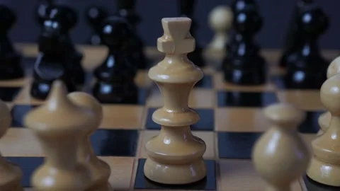 chess board with chess pieces. | Stock Video | Pond5