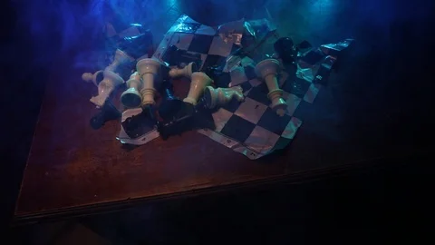 chess board game concept of business ide... | Stock Video | Pond5