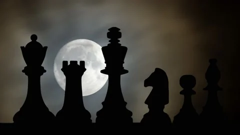 Chess Board By Night Time Lapse with Ful... | Stock Video | Pond5