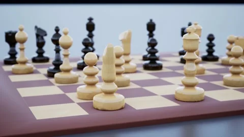chess pieces on chessboard | Stock Video | Pond5