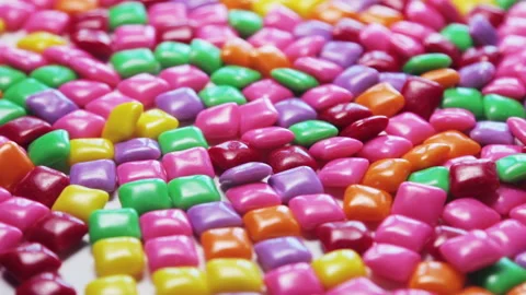 chewing gum of different colors. backgro... | Stock Video | Pond5