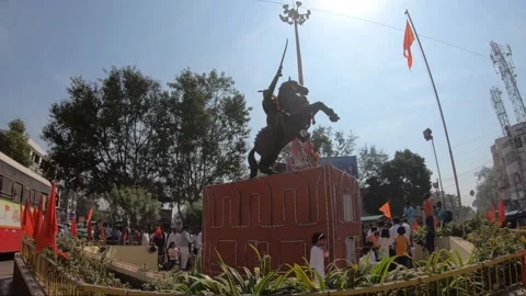Chhatrapati Shivaji Maharaj Jayanti. Ral... | Stock Video | Pond5