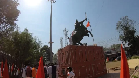 Chhatrapati Shivaji Maharaj Jayanti. Ral... | Stock Video | Pond5