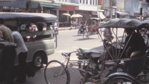 Chiang Mai, Thailand - 1978: heavy 70s c... | Stock Video | Pond5