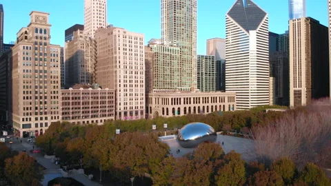 Chicago bean art installation in the mi... | Stock Video | Pond5
