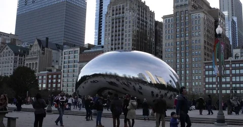 Chicago Bean Time Lapse 4k | Stock Video | Pond5