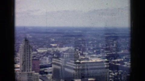 CHICAGO ILLINOIS-1957: An Aerial View Of... | Stock Video | Pond5