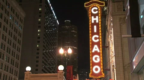 Chicago Sign Stock Footage ~ Royalty Free Stock Videos | Pond5