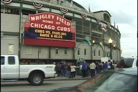Chicago Wrigley Field Entrance | Stock Video | Pond5