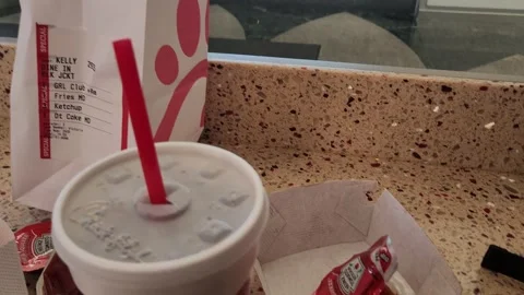 Chick Fil A Fast Food Chicken Sandwich a... | Stock Video | Pond5